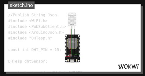 Publish String Json Wokwi ESP STM Arduino Simulator
