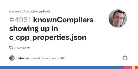 Knowncompilers Showing Up In Ccpppropertiesjson · Issue 4931 · Microsoftvscode Cpptools