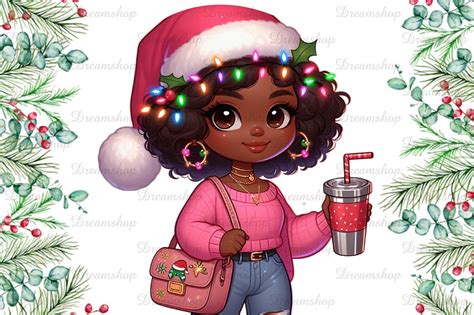 Christmas Girl Png Fashion Clipart Graphic By Dreamshop · Creative Fabrica