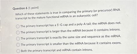 solved question 6 1 ﻿point which of these statements is