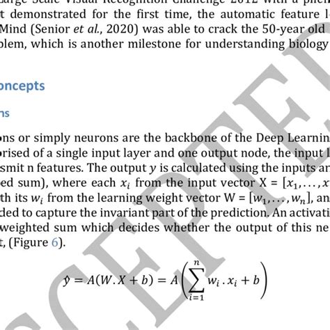 A Single Neuron Comprised Of Inputs And Their Respective Weights The