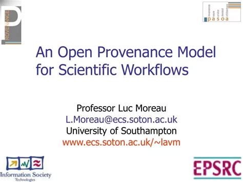 Ppt An Open Provenance Model For Scientific Workflows Powerpoint