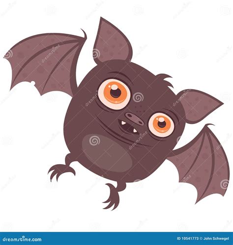 Batty Stock Vector Illustration Of Cute Scary Cartoon 10541773