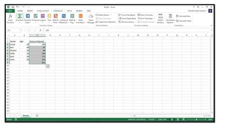 How To Use The Autosum Feature In Microsoft Excel 2013