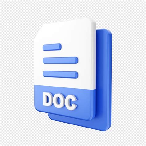 Renderização de ilustração de ícone de formato de arquivo 3d PSD Premium