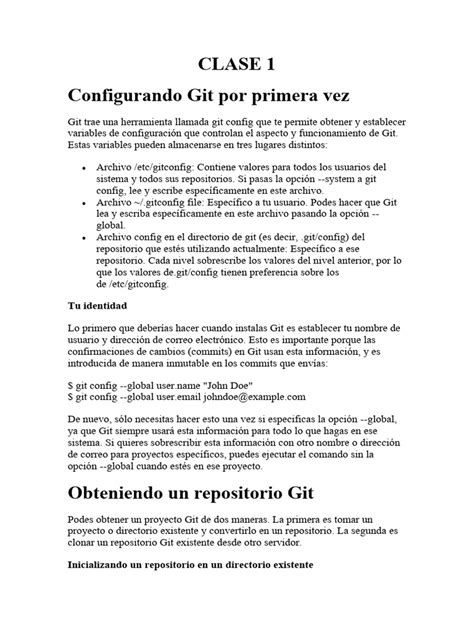Git Desarrollo Colaborativo Pdf Archivo De Computadora Software