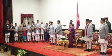 नवनियुक्त मन्त्रीले लिए राष्ट्रपति समक्ष शपथ Himal Press