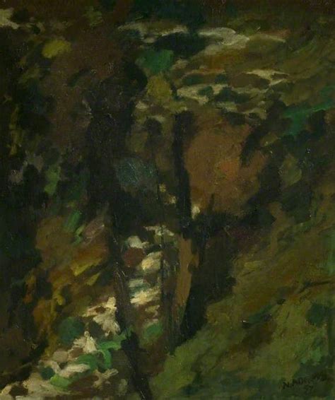 Brants Ghyll North Yorkshire Through Foliage Art Uk