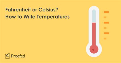 How To Write Temperatures In A Document Proofeds Writing Tips