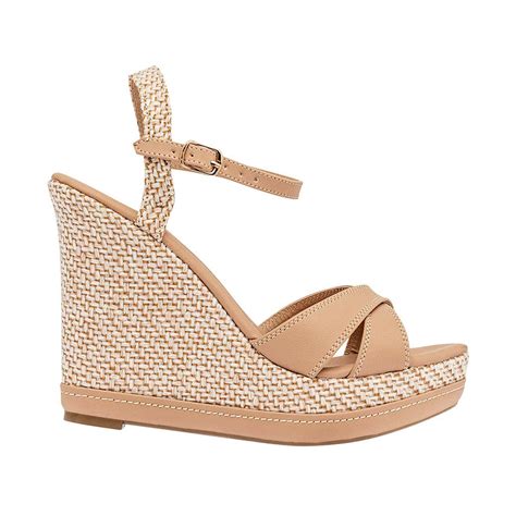 Sandalias Con Plataforma Rbbasics Color Beige Para Mujer