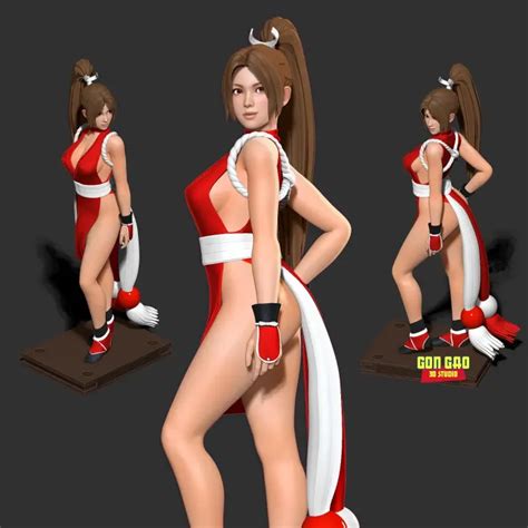 Sculptures And Artworks Stl Download Mai Shiranui New Versionby Nlsinh
