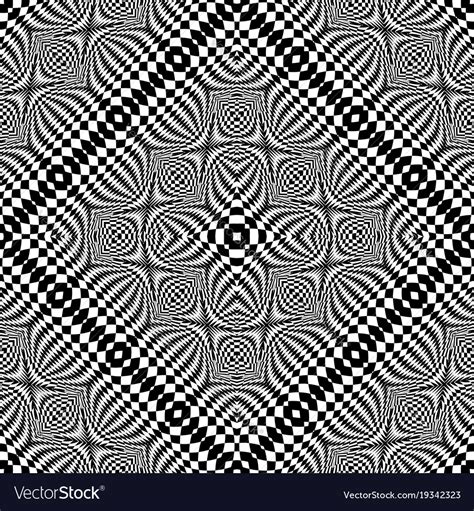 Design Seamless Monochrome Geometric Pattern Vector Image