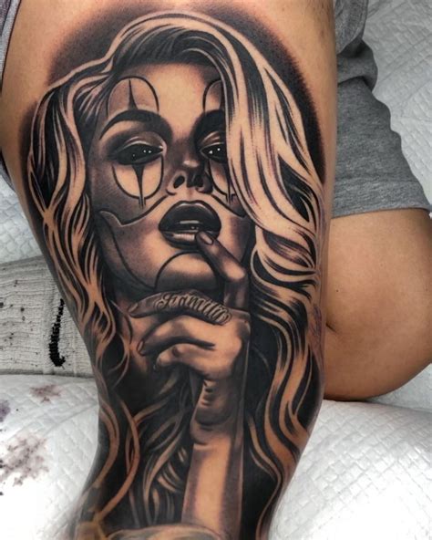 Pretty Clown Girl Tattoos That You Will Love Style Vp
