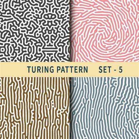 Different Organic Abstract Turing Patterns Set 24110533 Vector Art At