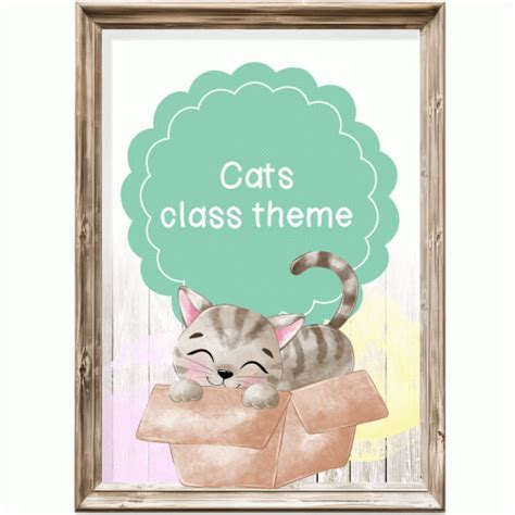 Class Theme Cats Clever Wolfee