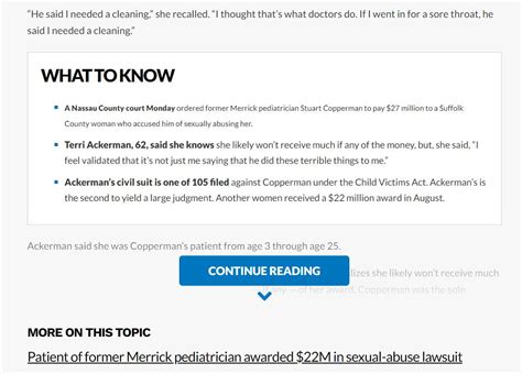 Victims Of Dr Stuart Copperman