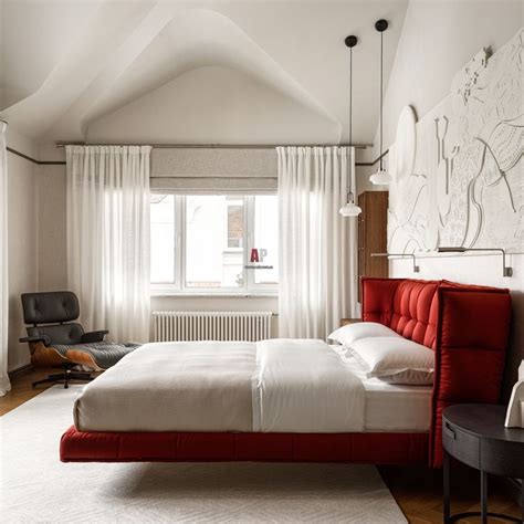 Фото интерьера спальни дома в стиле фьюжн в 2024 г Интерьеры спальни Декор спальни Спальня