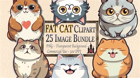 Adorable Fat Cat Clipart Kitty Icons Cat Cartoons Cute Fat Cat Clip
