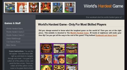 Welcome To Worlds Hardest Game