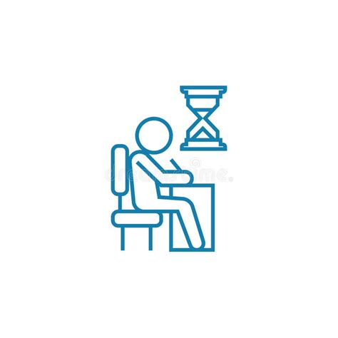 Urgent Assignment Linear Icon Concept Urgent Assignment Line Vector