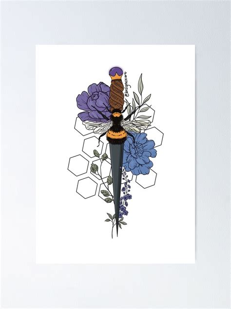 Bee Dagger Poster For Sale By Lordgraceart Redbubble