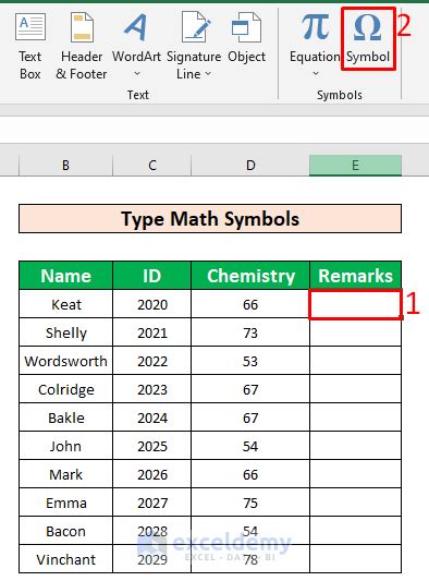 Angle Symbol In Excel