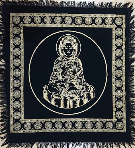 Tibetan Buddha Altar Cloth Cotton Meditation And Yoga Decor Etsy