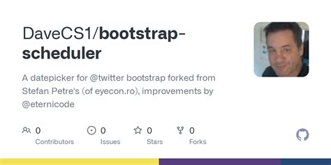 Github Davecs1bootstrap Scheduler A Datepicker For Twitter