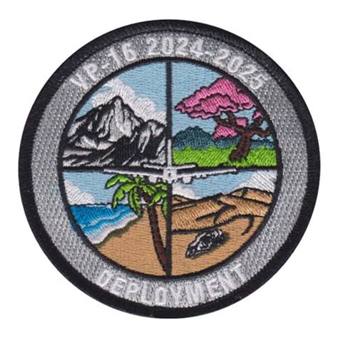 Vp 16 2024 2025 Deployment Gray Patch Patrol Squadron 16 Patches