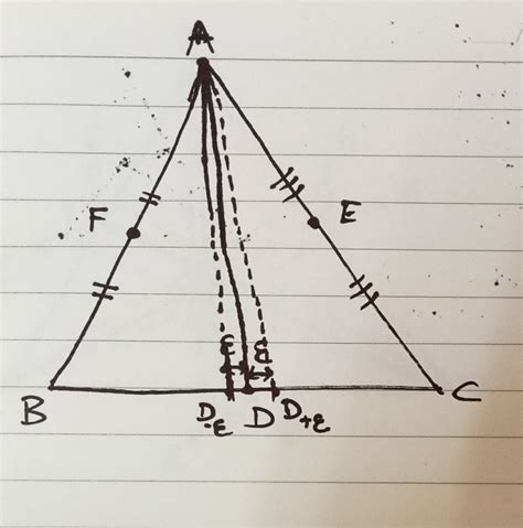 Geometry Approaching The Concurrency Of Medians Via Limiting The Common Section Through Which