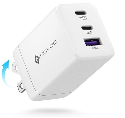 Amazon Novoo 67w Usb C 充電器【業界最軽量・超短設計・gan Iii窒化ガリウム】タイプc Pd急速充電器【極小型