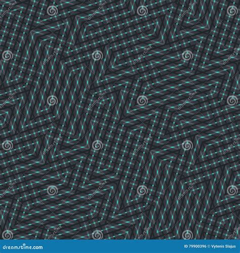 Abstract Seamless Vector Pattern Of Intersecting Diagonal Ornaments
