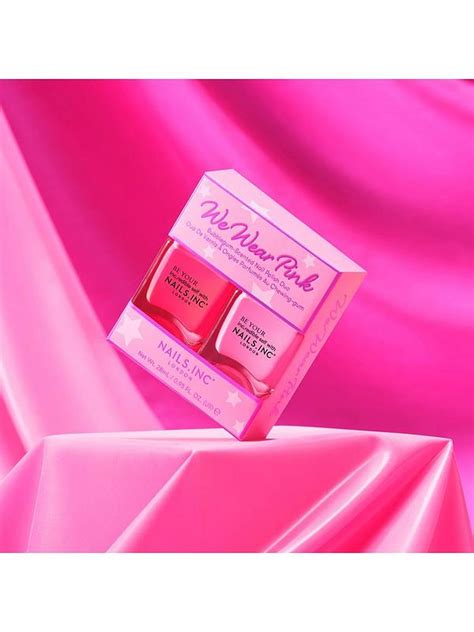 Nails Inc We Wear Pink Nail Polish Duo Uk