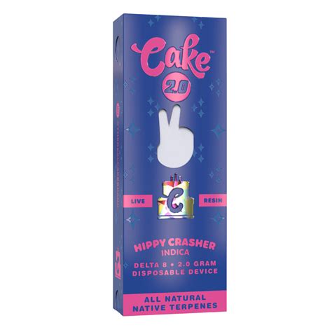 Cake Delta 8 Live Resin Disposable Vape Pen Hippy Crasher 2g Drganja