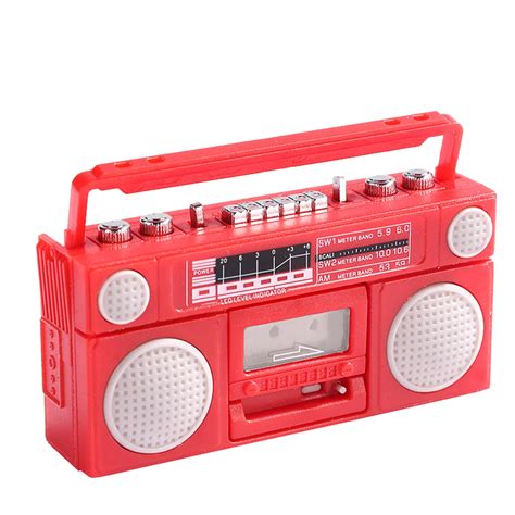 Hmoonory Retro Recorder Miniature Model Dollhouse Decorations Desktop