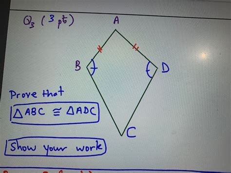Solved 3 Pt A B Prove That Ta Abc Aadc Show Your Work
