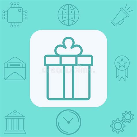 S mbolo De La Muestra Del Icono Del Vector Del Regalo Ilustración del