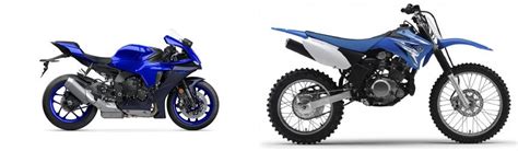 Motorrad Vergleich Yamaha R1 2022 Vs Yamaha TT R125 LW E 2009
