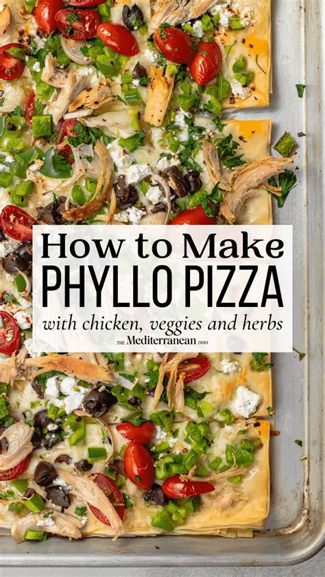 Phyllo Dough Pizza With Vegetables And Chicken Crispy Pizza Dough The