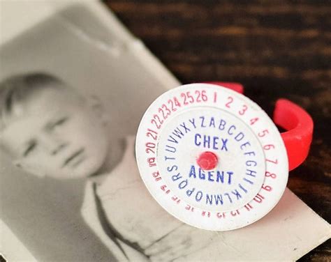 Vintage 1960s Chex Agent Secret Decoder Ring Ralston Sugar Frosted