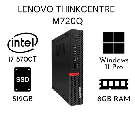 Lenovo Thinkcentre M720q Tiny Pc Refurbished Desktop I7 8th Gen