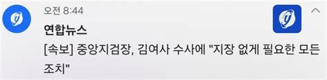 속보 중앙지검장 김여사 수사에 지장 없게 필요한 모든 조치 Mlbpark