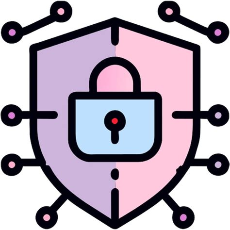Premium Vector Cybersecurity Shield Icon Colored Outline