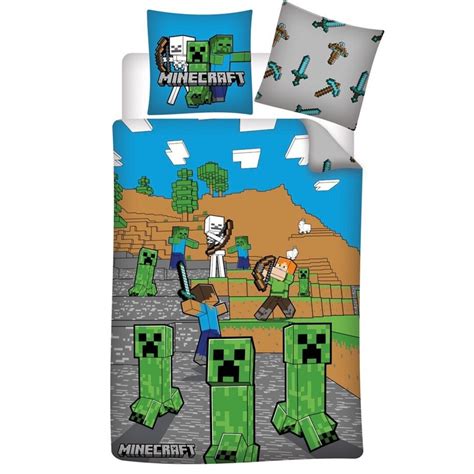 Minecraft Creeper Zombie Pościel Na Łóżko Komplet Pościeli 140x200 Aymax Sklep Empik Com