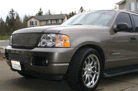 2004 Ford Explorer Custom Grill And Rims Custom Suv With Chrome Wheels