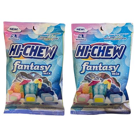2pk Exclusive Hi Chew Fantasy Mix Blue Hawaii Rainbow Sherbet Blue