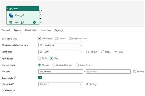 Loading Files From A Folder To Fabric Dwh Using Data Factory Pipeline