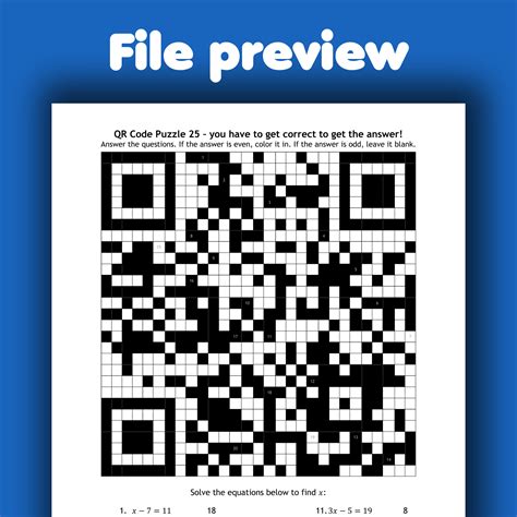 Qr Code Puzzle Solving Simple Equations Andy Lutwyche