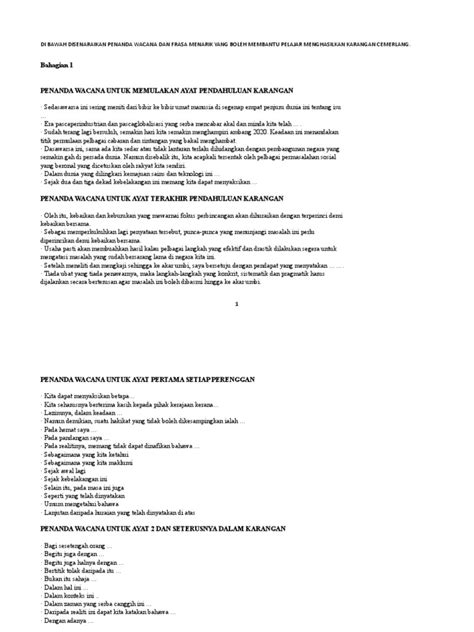 Contoh Ayat Untuk Memulakan Karangan Sheldonsrgilbert