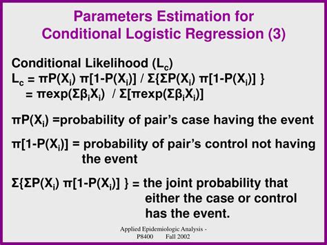 Ppt Lab Conditional Logistic Regression Henian Chen M D Ph D